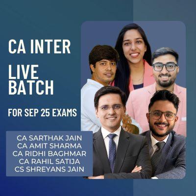 CA Inter Sept 25 Exam Prep – Live Batch From 9th Nov – CA Point